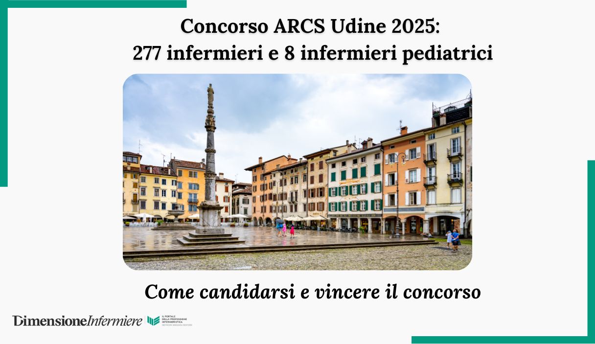 Concorso ARCS Udine 2025: 277 infermieri e 8 infermieri pediatrici
